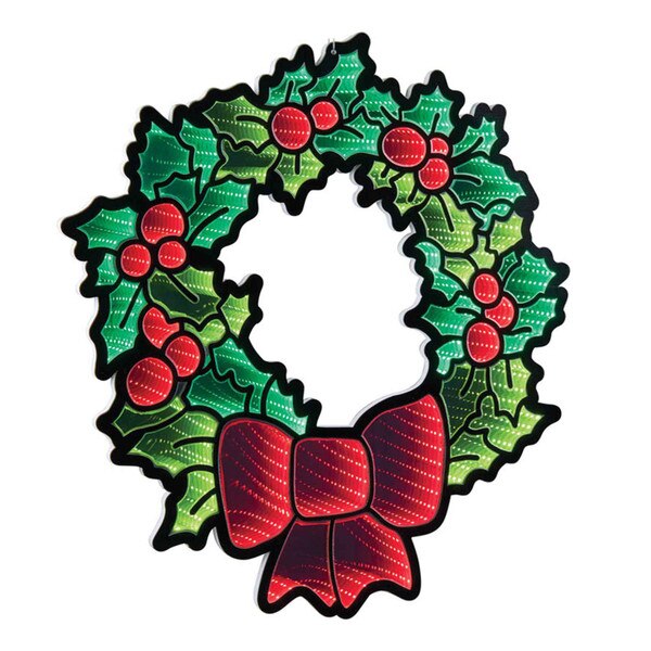 Infinity Lights - Holly Wreath, 24" | Earl May