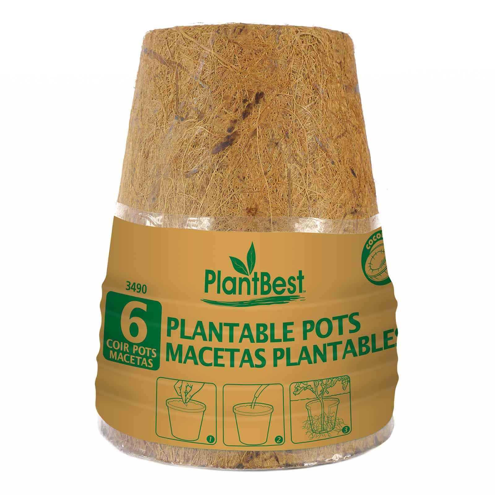 PlantBest Round Coco Coir Pot - 6 Pack | Earl May